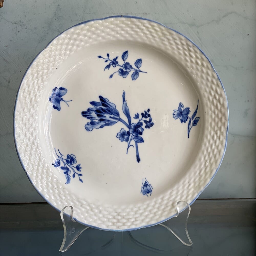Chantilly plate with flowers & insects, C. 1765 – Moorabool Antique ...