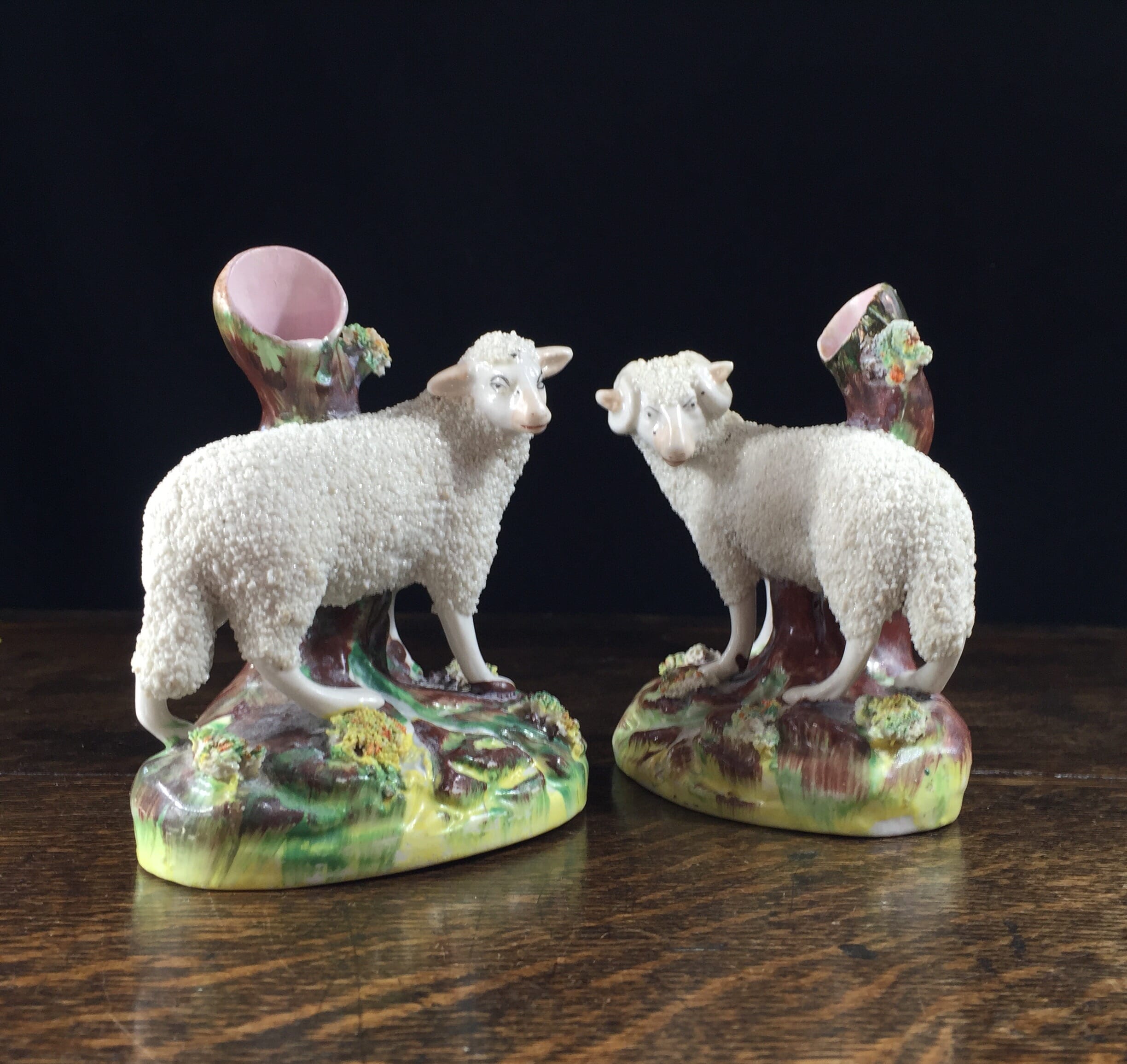 Pair of Staffordshire sheep spill vases, circa 1860 – Moorabool Antique ...