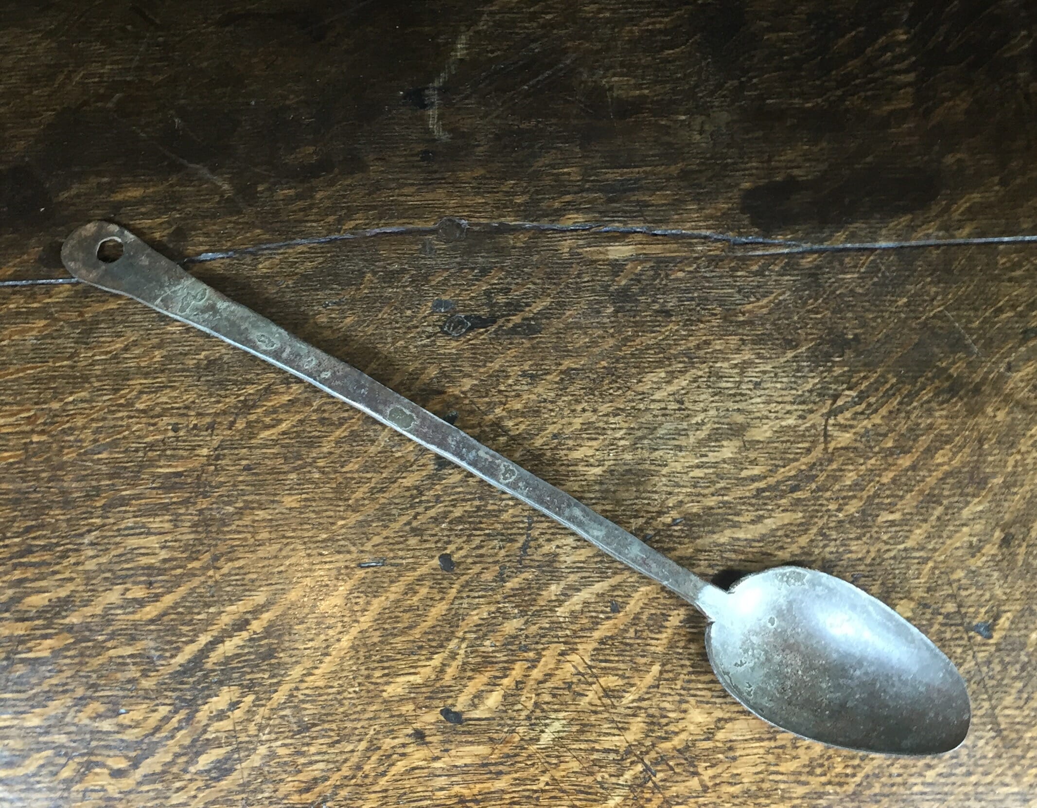 Large iron spoon, 19th century – Moorabool Antique Galleries