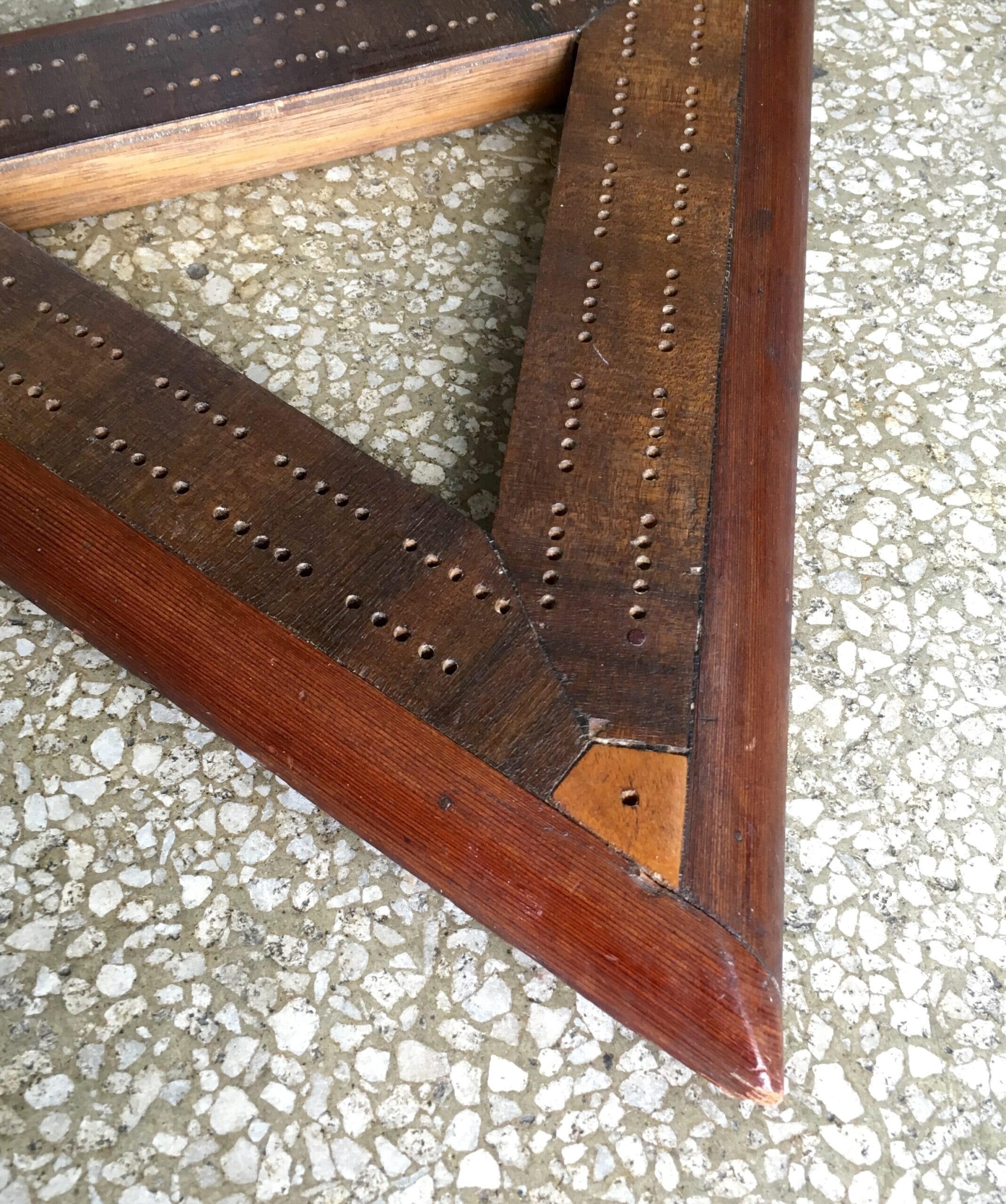 Australian hardwood triangle cribbage board. 19th c. – Moorabool ...