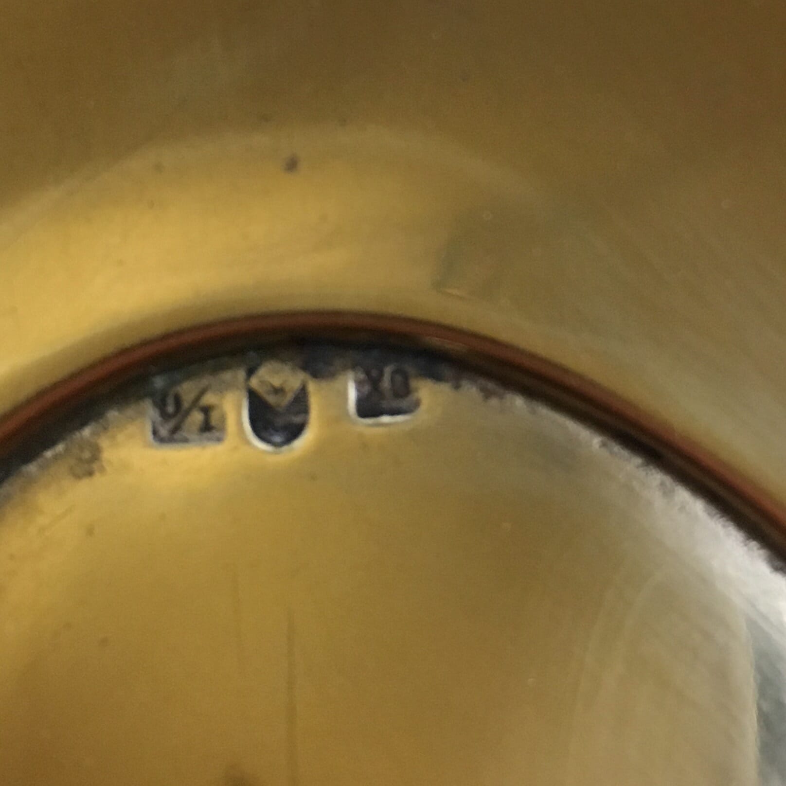 German WMF brass fruit dish, with impressed marks, C. 1920-18880 ...