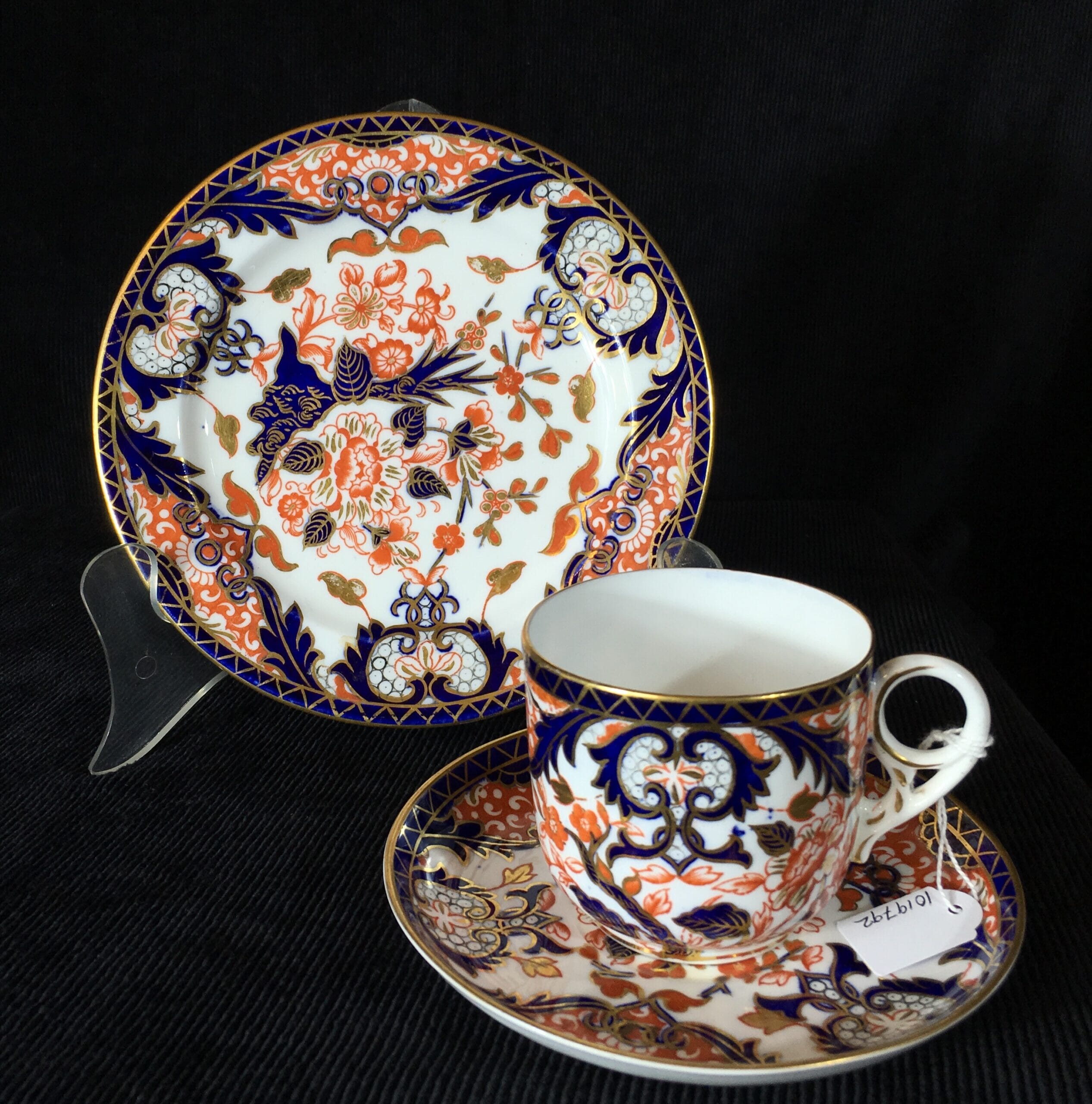 Royal Crown Derby cup saucer & plate, Imari pattern, 1889-19012 – Moorabool Antique Galleries
