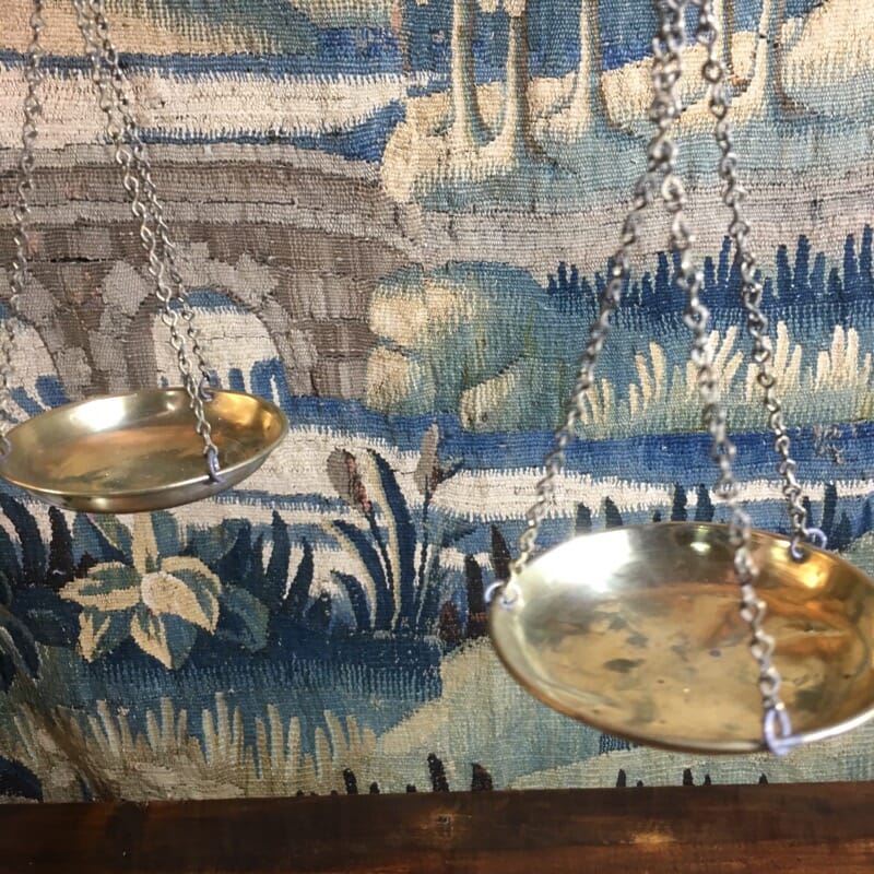 Set of hanging brass gold scales, 19th century -29734 – Moorabool ...