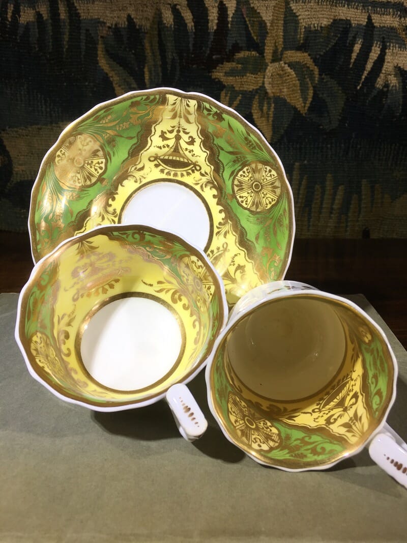 Copeland & Garrett trio, green & gilt, 1833-47-31080 – Moorabool ...