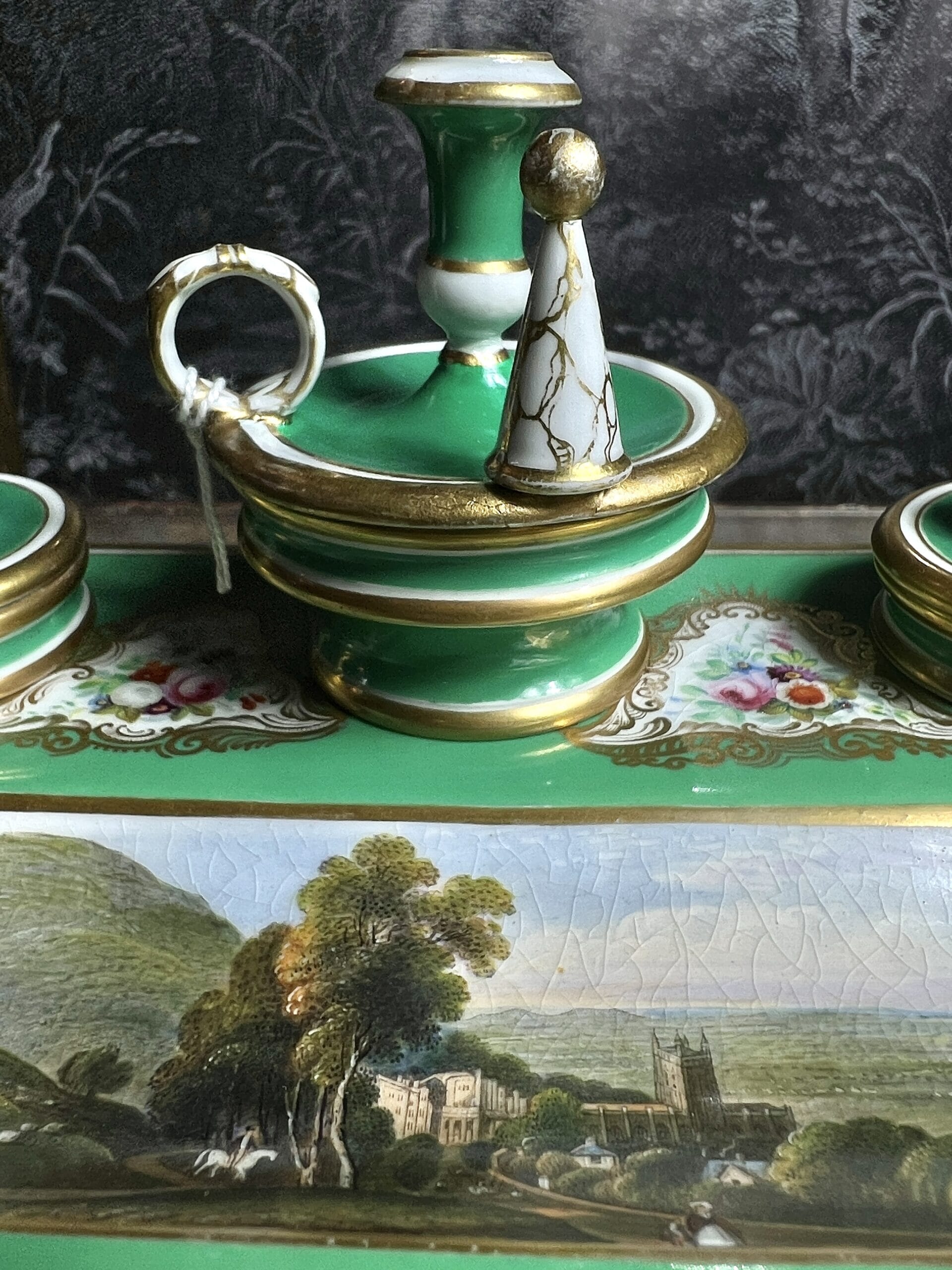 Fresh Stock – Stunning Glass, Derby Figures, Chamberlains Deskset ...